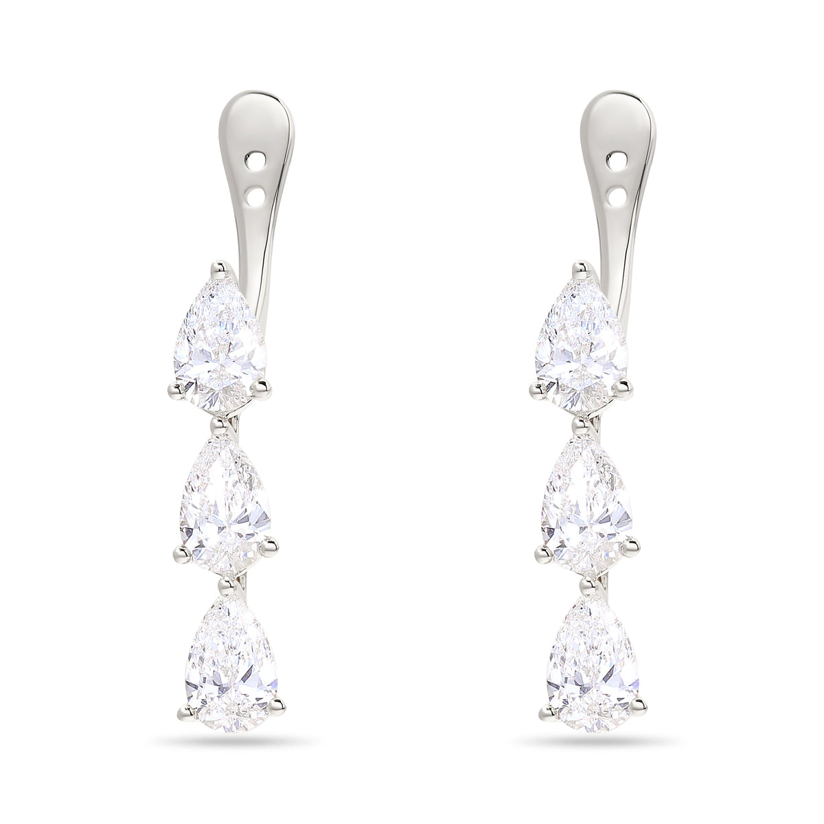 Triple Pear Earring Jacket | Elle Perahia